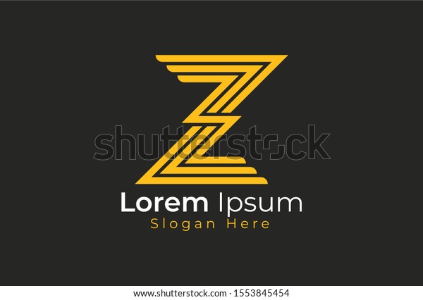 Letter Z Logo Simple Elegant Flat Stock Vector (Royalty Free) 1553845454