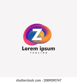 Letter Z Logotype Gradient Colorful Logo Stock Vector (Royalty Free ...