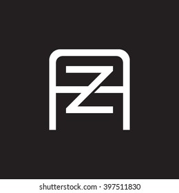 Letter Z Monogram Square Shape Logo Stock Vector (Royalty Free ...