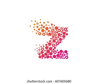 Digital Letter Z Pixel Icon Logo Stock Vector (Royalty Free) 735864196 ...