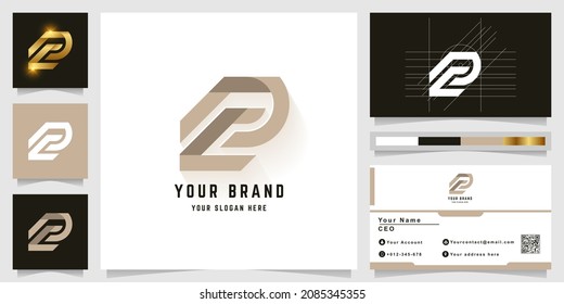 Letter Z Pc Monogram Logo Business Stock Vector (Royalty Free ...