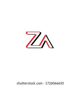 Letter Za New Logo Vector Stock Vector (Royalty Free) 1726066633 ...
