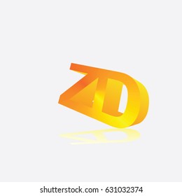 Letter Zd Icon Logo Stock Vector (Royalty Free) 631032374 | Shutterstock