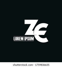 Letter Ze Logo Icon Design Vector Stock Vector (Royalty Free ...