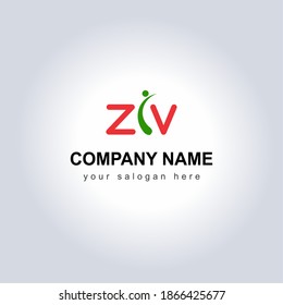 Letter Ziv Logo Vector Design Illustration Stock Vector (Royalty Free ...