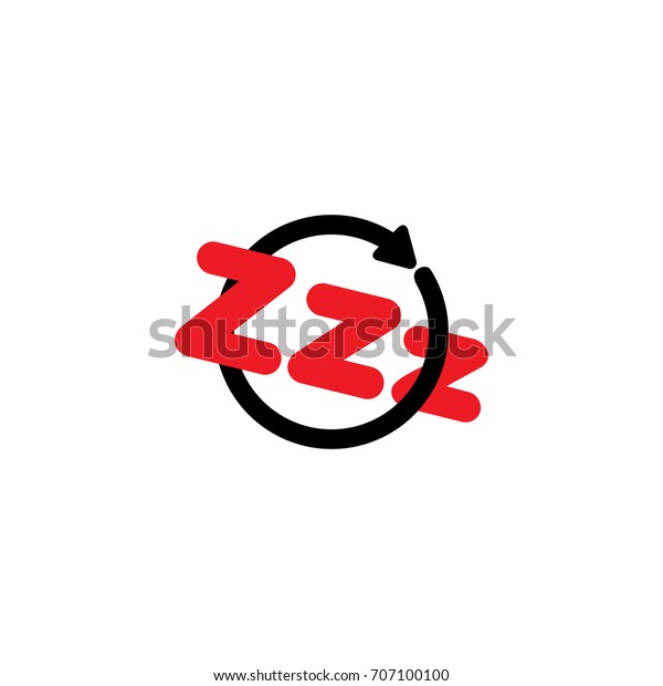 Letter Zzz Circle Arrow Logo Symbol: vector de stock (libre de regalías ...