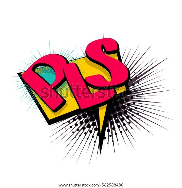 Lettering Abbreviation Acronym Pls Please Vector Stock Vector (Royalty ...