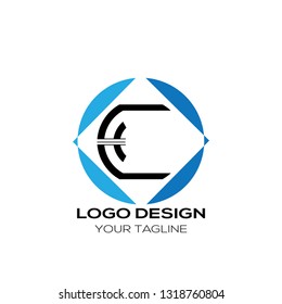 Circle Vision Eye Logo Design Modern Stock Vector (Royalty Free) 1901056579
