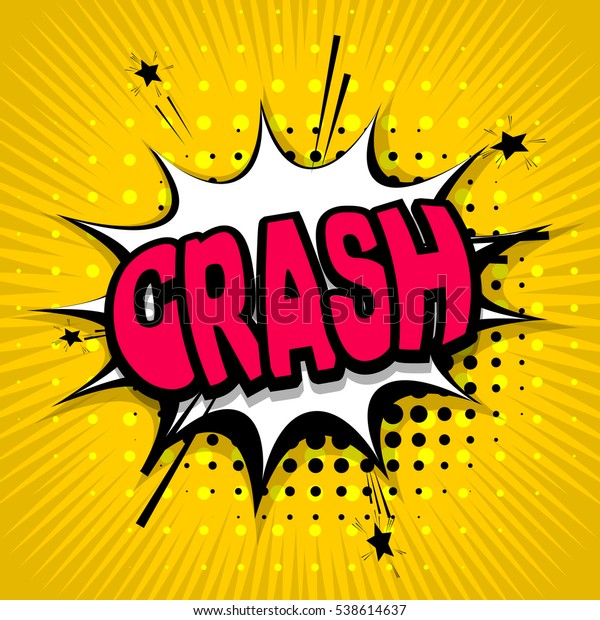 Lettering Crash Comic Text Sound Effects Stock Vector (Royalty Free ...