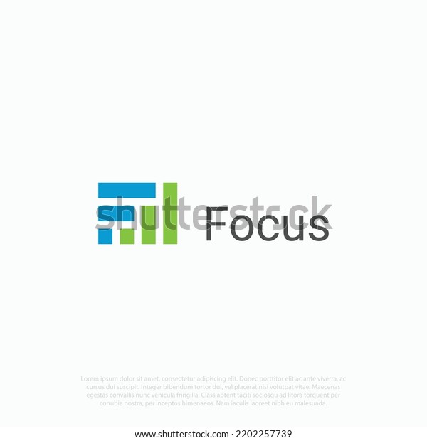 Lettering Focus Logo Vector Focus Icon Stock Vector (Royalty Free ...