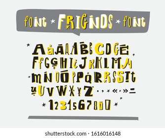 Lettering Font Vector Abstract Font Alphabet Stock Vector (Royalty Free ...
