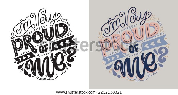 Lettering Hand Drawn Slogan Funny Quote Stock Vector (Royalty Free ...