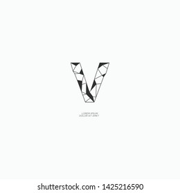 Lettermark V Logo Abstract Shape Vector Stock Vector (Royalty Free ...