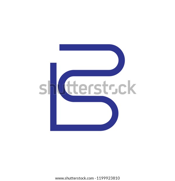 Letters 2b Abstract Linear Logo Vector Stock Vector (Royalty Free ...