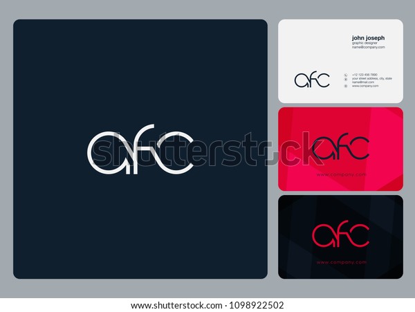 Letters Afc F C Logo Icon Stock Vector (Royalty Free) 1098922502 ...