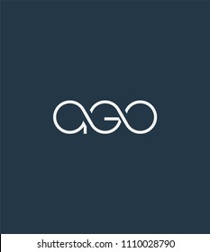 Letters Ago Logo Icon Vector Element Stock Vector (Royalty Free ...