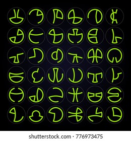 3,360 Alien alphabet Images, Stock Photos & Vectors | Shutterstock