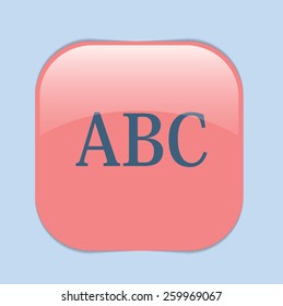 Letters Alphabet Abc Icon Learning School Stock Vector (Royalty Free ...
