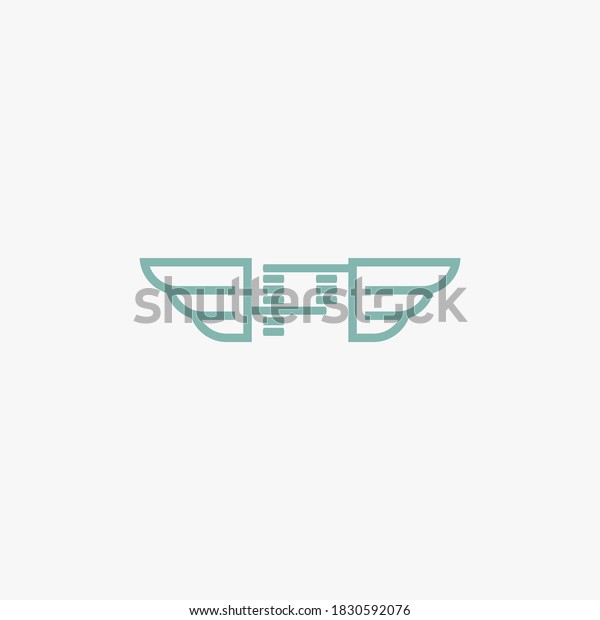 Letters Alphabet Wings Logo Stock Vector (Royalty Free) 1830592076 ...
