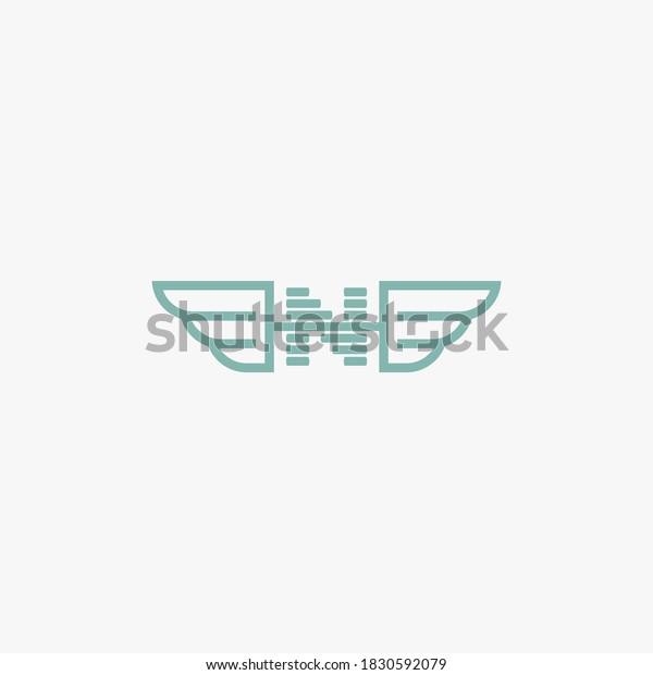 Letters Alphabet Wings Logo Stock Vector (Royalty Free) 1830592079 ...
