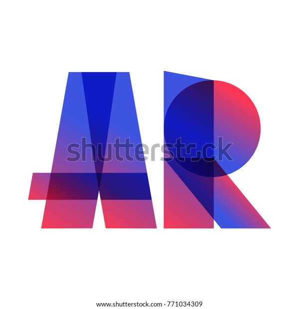 Letters Ar Logo Icon Mark Symbol Stock Vector (Royalty Free) 771034309