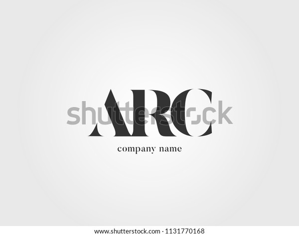 Letters Arc R C Logo Icon Stock Vector (Royalty Free) 1131770168 ...