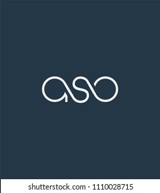 Letters Aso Logo Icon Vector Element Stock Vector (Royalty Free ...