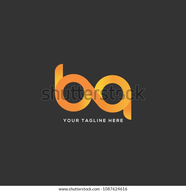 Letters B Q Logo Emblem Icon Stock Vector (Royalty Free) 1087624616