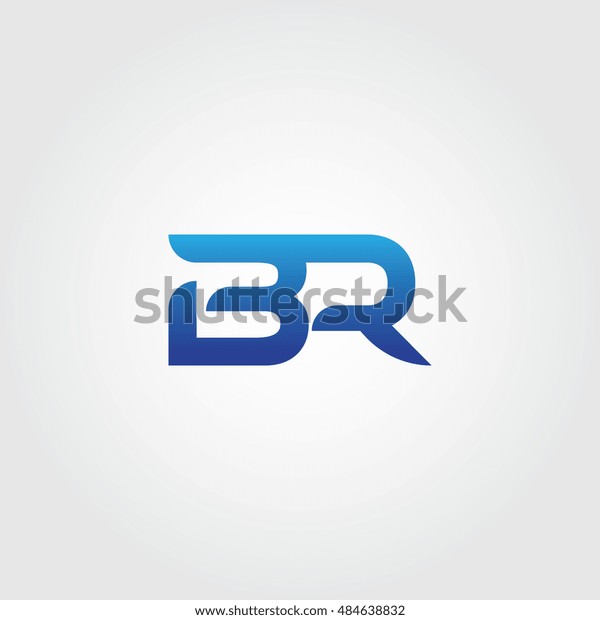 Letters B R Combined Icon Logo Stock Vector (Royalty Free) 484638832