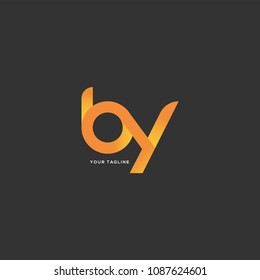 Letters B Y Logo Emblem Icon Stock Vector (Royalty Free) 1087624601 ...