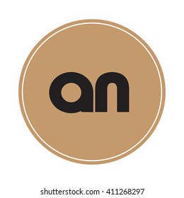 Letters Brown Design Identity Shape Alphabet Stock Vector (Royalty Free ...