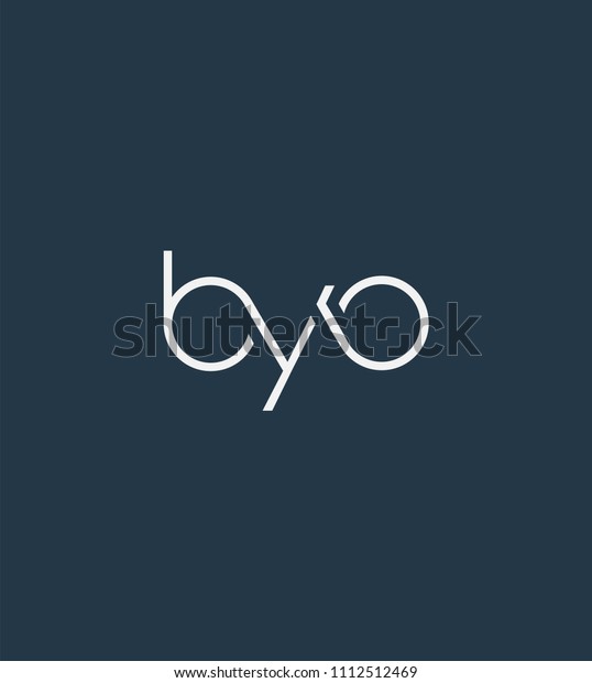 Letters Byo Joint Logo Icon Vector Stock Vector (Royalty Free ...