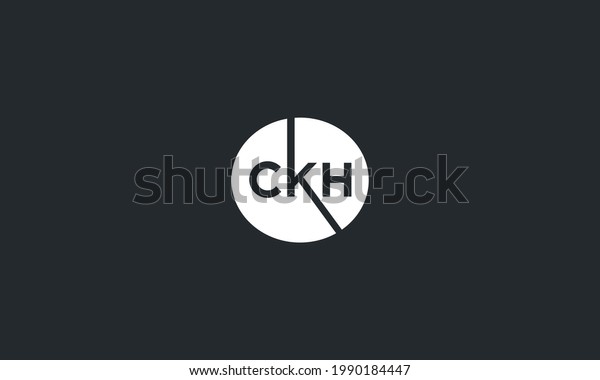 Letters Ckh Logo Design Ckh Rounded Stock Vector (Royalty Free ...