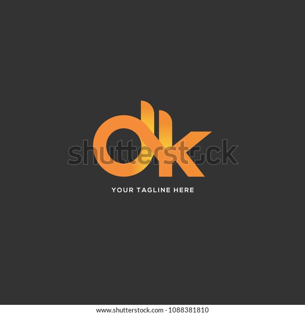 Letters D K Logo Icon Vector Stock Vector (Royalty Free) 1088381810 ...
