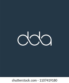 Letters Dda Joint Logo Icon Vector Stock Vector (Royalty Free) 1107419180