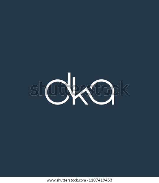 Letters Dka Joint Logo Icon Vector Stock Vector (Royalty Free ...