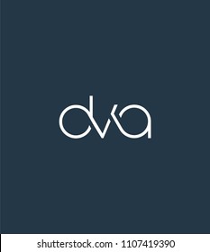 Letters Dva Joint Logo Icon Vector: vector de stock (libre de regalías ...
