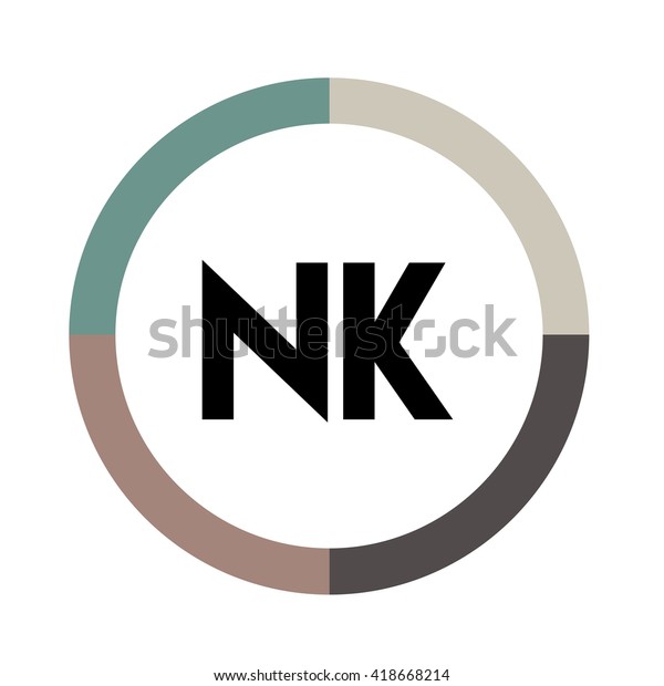 Letters Four Colors Abstract Background Logo Stock Vector (Royalty Free ...