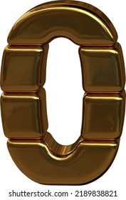 Letters Four Horizontal Blocks Number 0 Stock Vector (Royalty Free ...