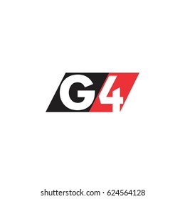 Letters G4 Design Logo Vector Stock Vector (Royalty Free) 624564128 ...