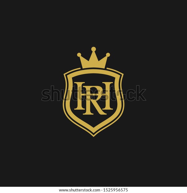 Letters H R Logo Heraldic Concept Stock Vector (Royalty Free ...