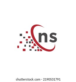 Letters Initial Ns Logo Icon Design Stock Vector (Royalty Free ...