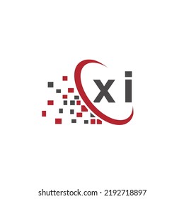 Letters Initial Xi Logo Icon Design Stock Vector (Royalty Free ...