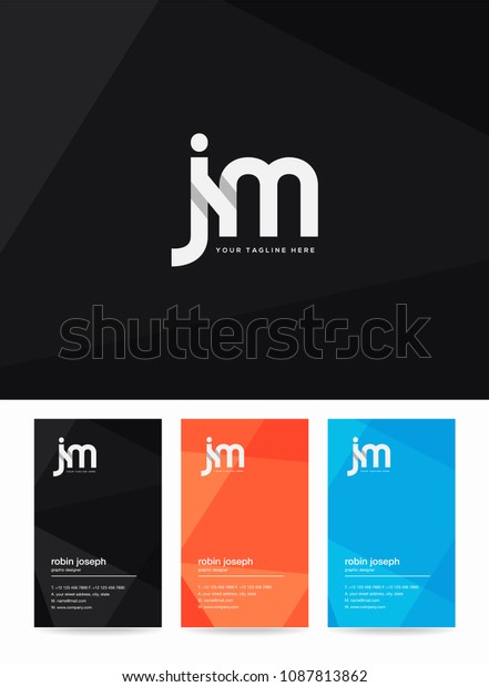 Letters J M Logo Icon Business Stock Vector (Royalty Free) 1087813862 ...