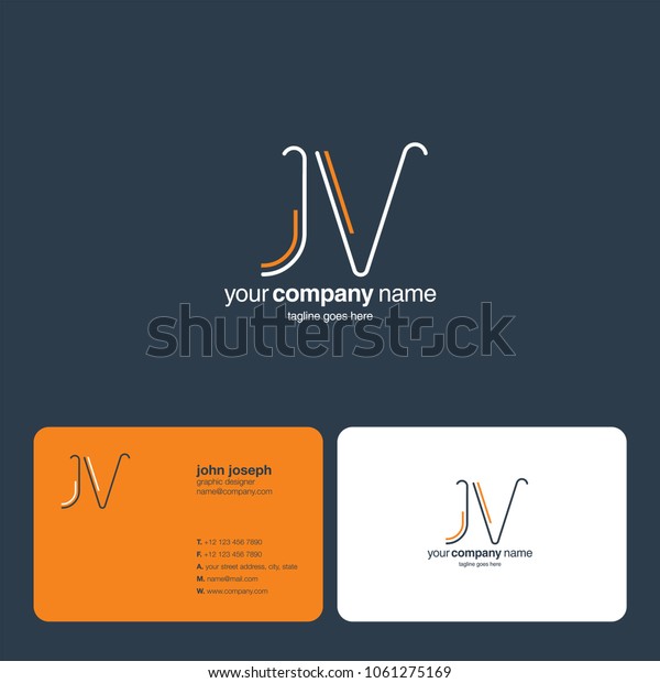 Letters J V Joint Logo Icon Stock Vector (Royalty Free) 1061275169 ...