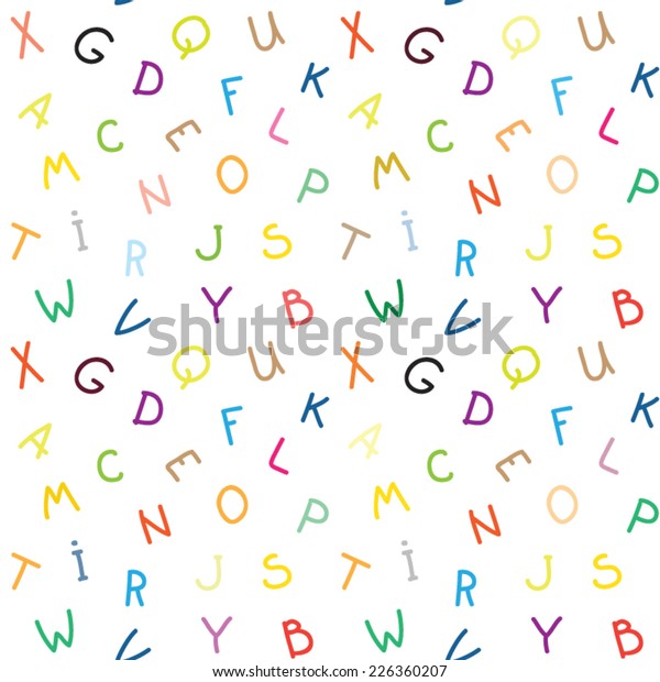 The letters of the Latin alphabet. seamless texture