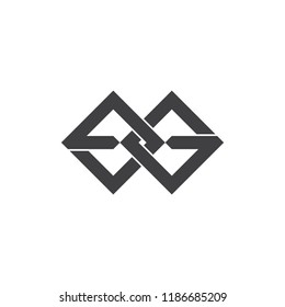 Letters Linked Monogram Logo Stock Vector (Royalty Free) 1186685209 ...