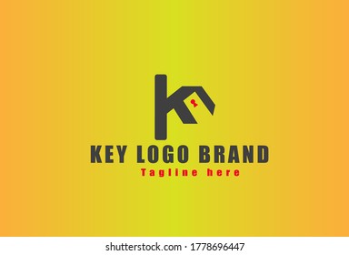 Letters Logo Design Inspired By Key Stock Vector (Royalty Free ...