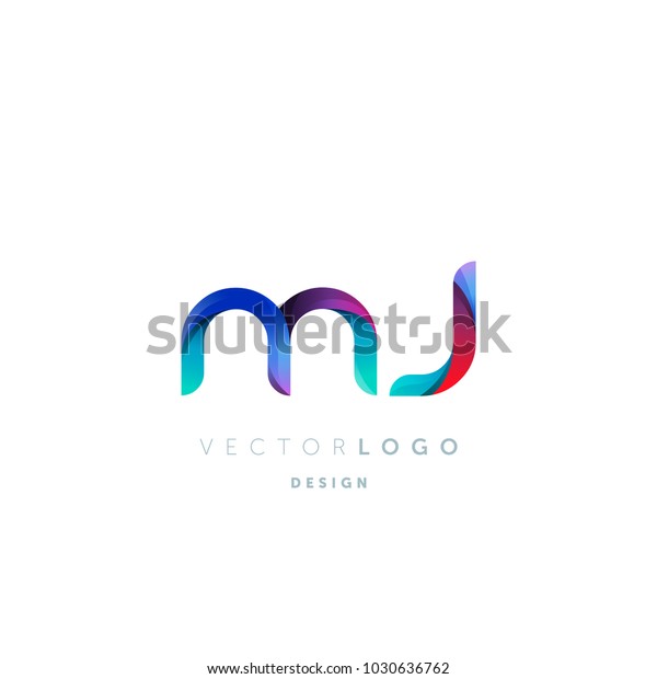 Letters M J M J Logo Stock Vector (Royalty Free) 1030636762 | Shutterstock