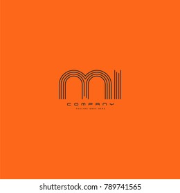 Letters M Joint Logo Icon Stroke Stock Vector (Royalty Free) 789741565 ...